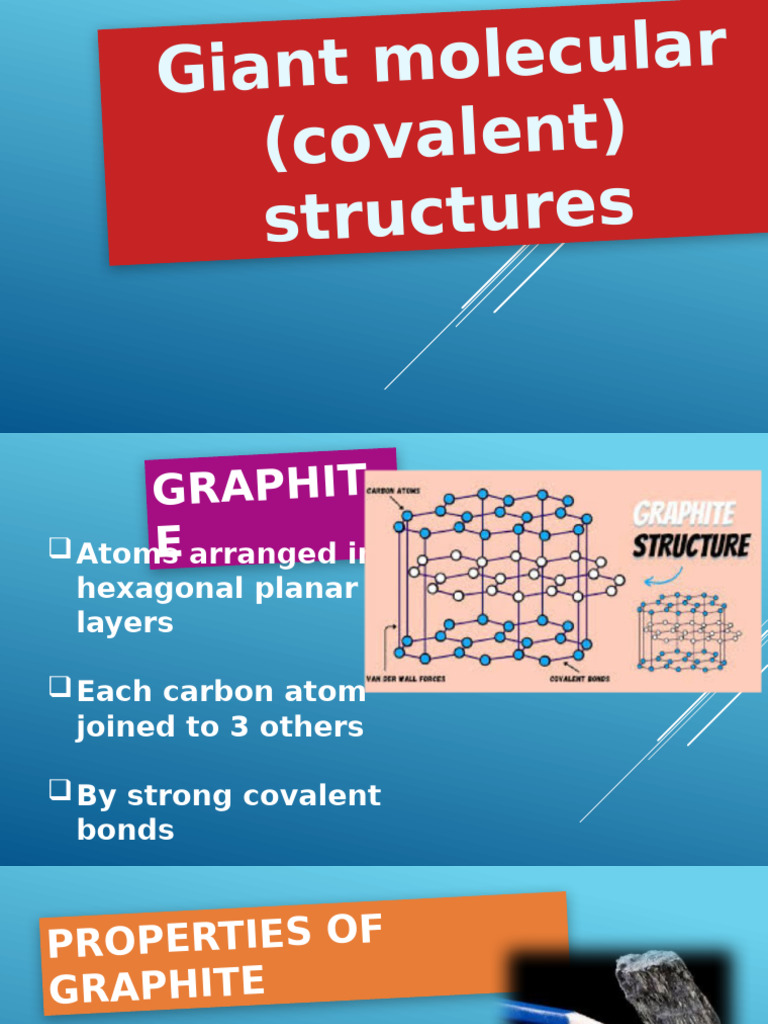 Giant Molecular (Covalent) Structures | PDF