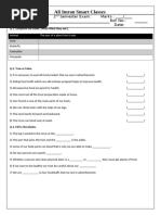 CBSE Class 2 EVS Practice Worksheets (30) - Myself, Body Parts | PDF