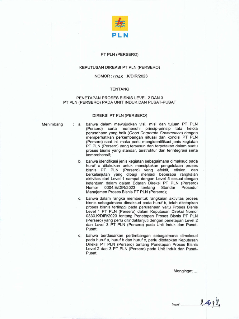 KDIR 0348 - Proses Bisnis UI Dan Pusat2 | PDF