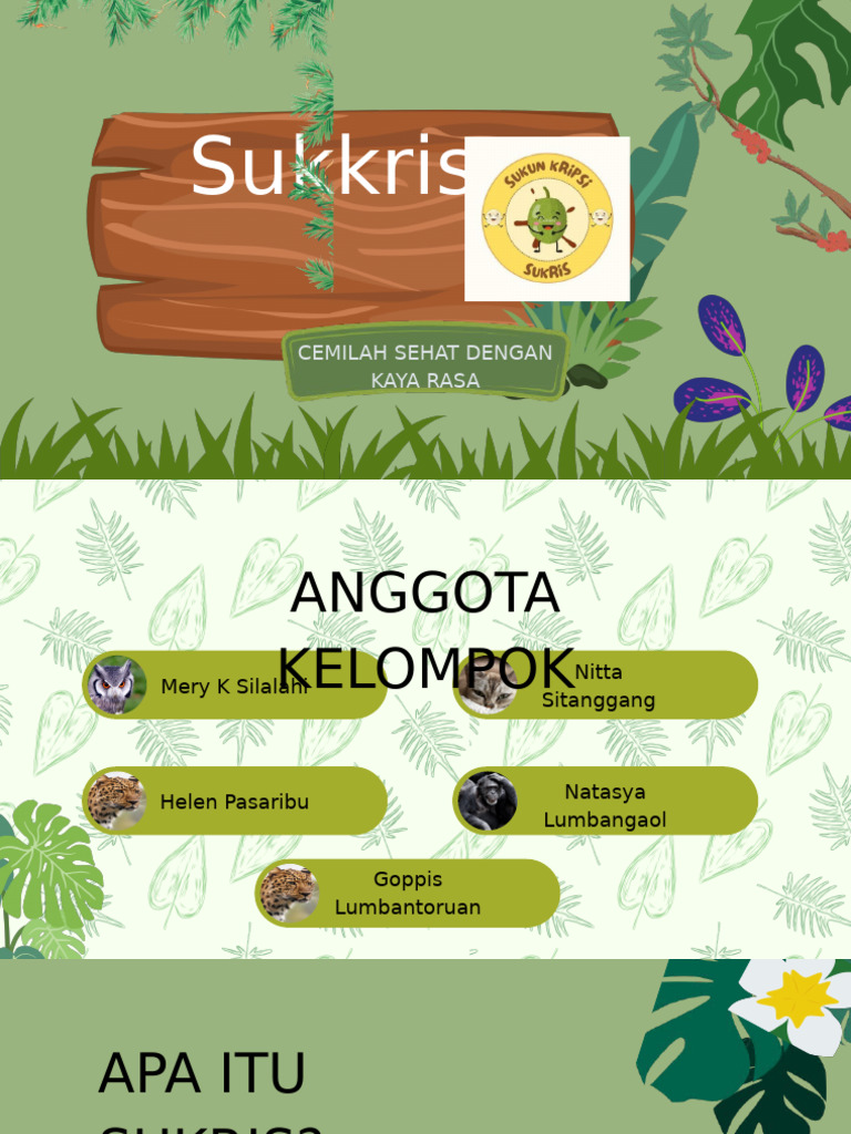 Hijau Dan Coklat Imut Organik Tugas Kelompok Presentasi | PDF