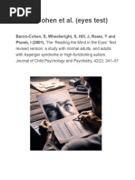 Autism Eye Emotion Test Overview | PDF | Behavioural Sciences | Psychology