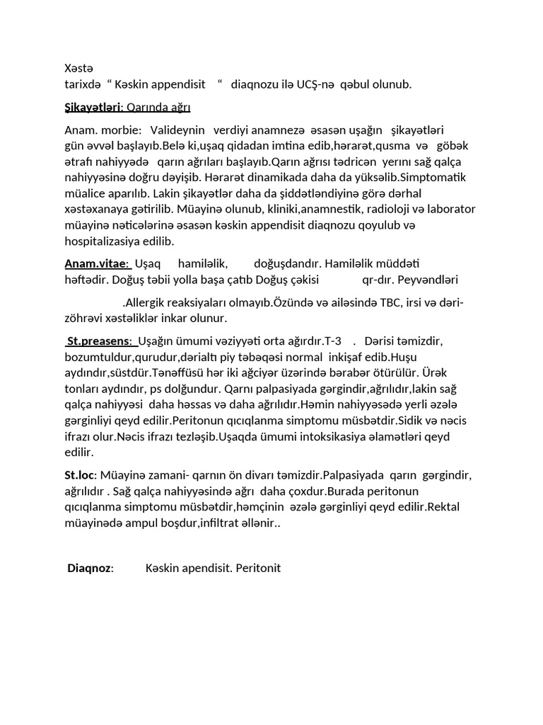 Appendisit On Uz | PDF