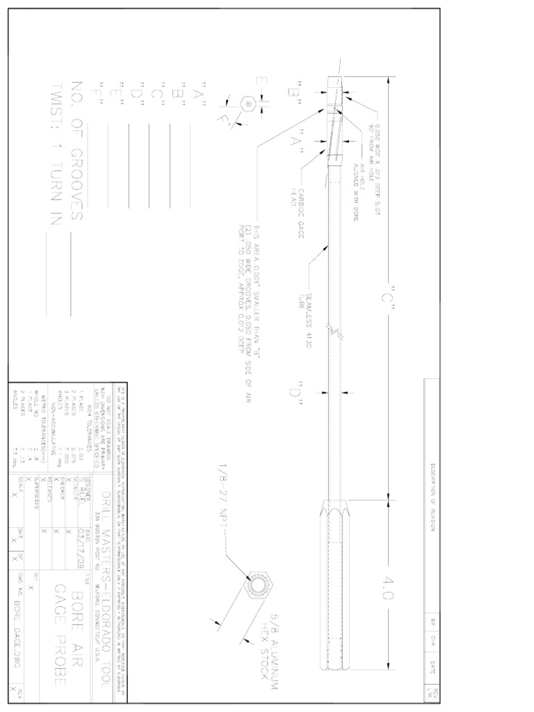 BORE Gage Model | PDF