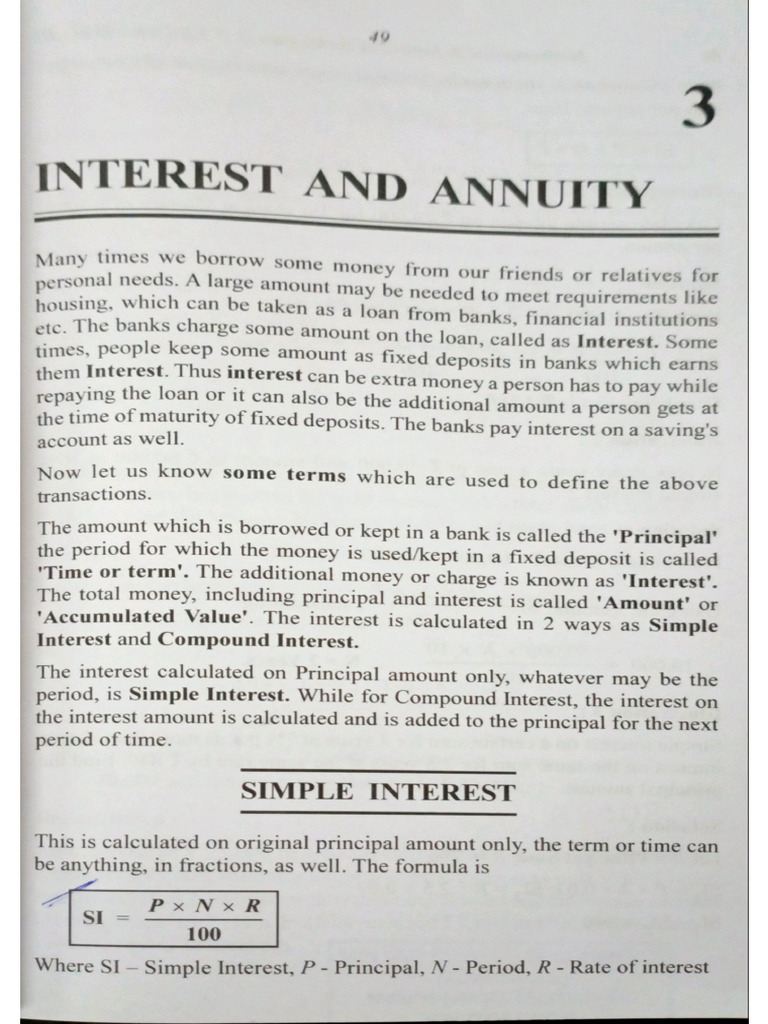 Interest, Annuity, EMI | PDF