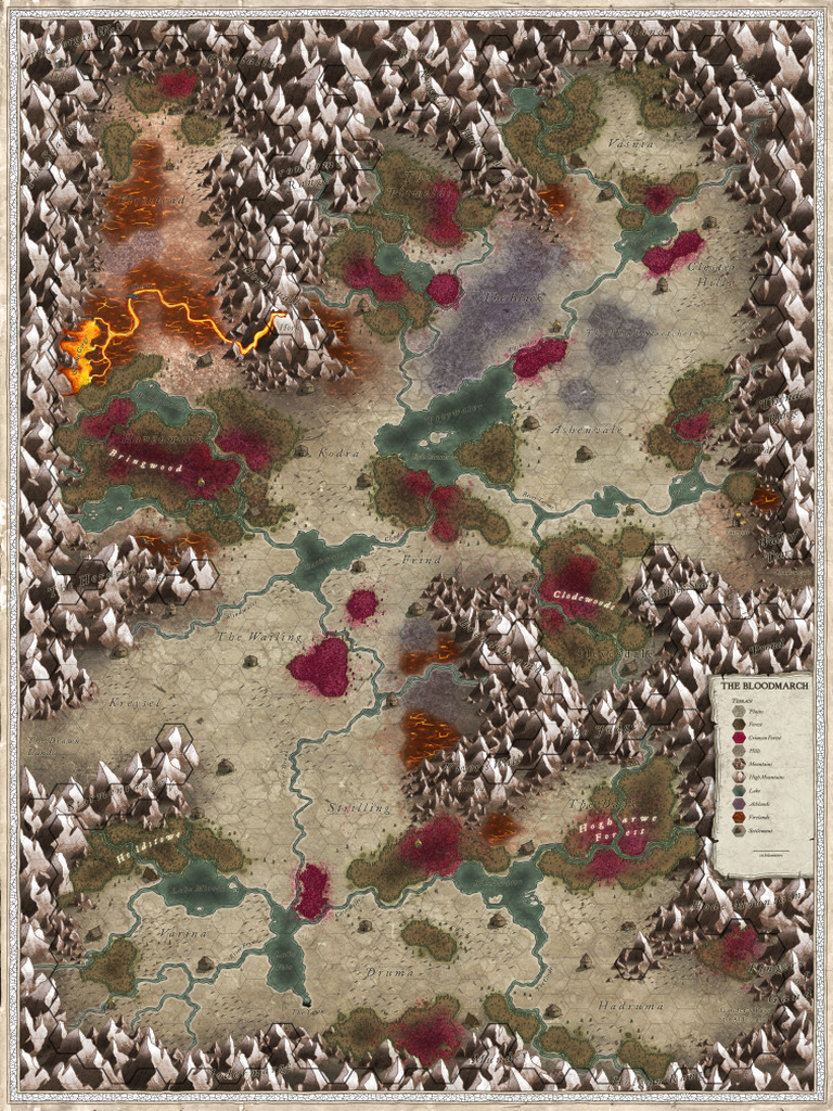 Forbidden Lands The Bloodmarch (Map) | PDF
