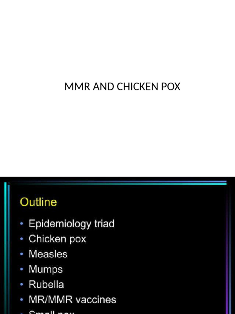 MMR and Chicken Pox | PDF