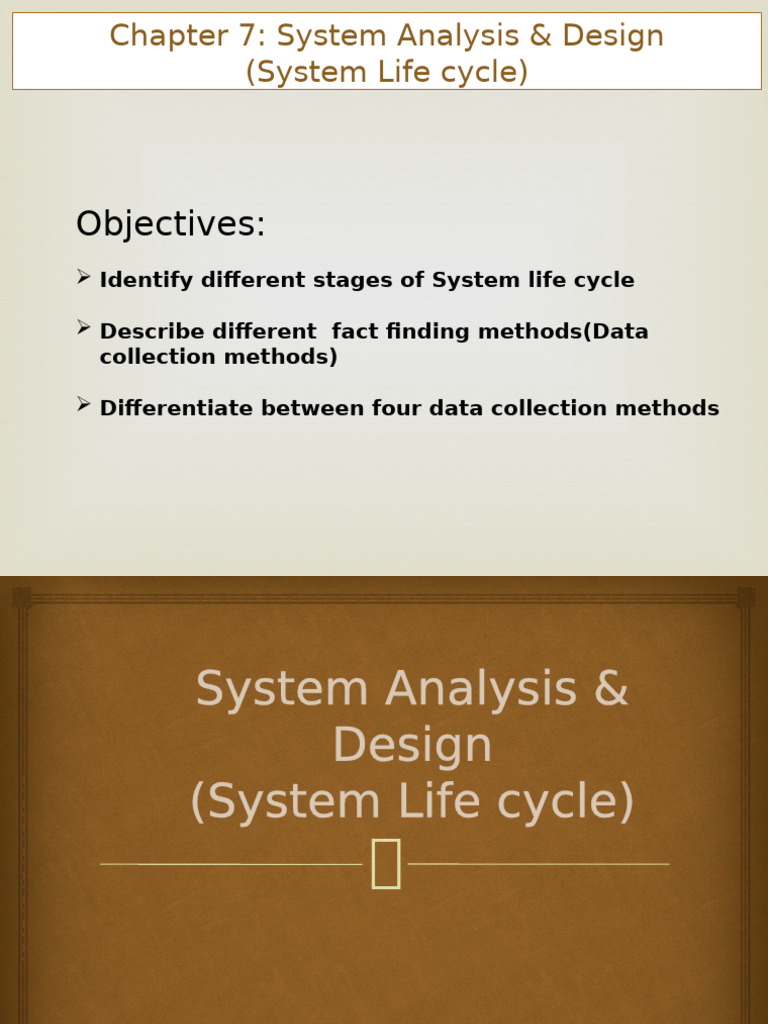 Chapter7 - System Lifecycle | PDF | Input/Output | Computer Hardware