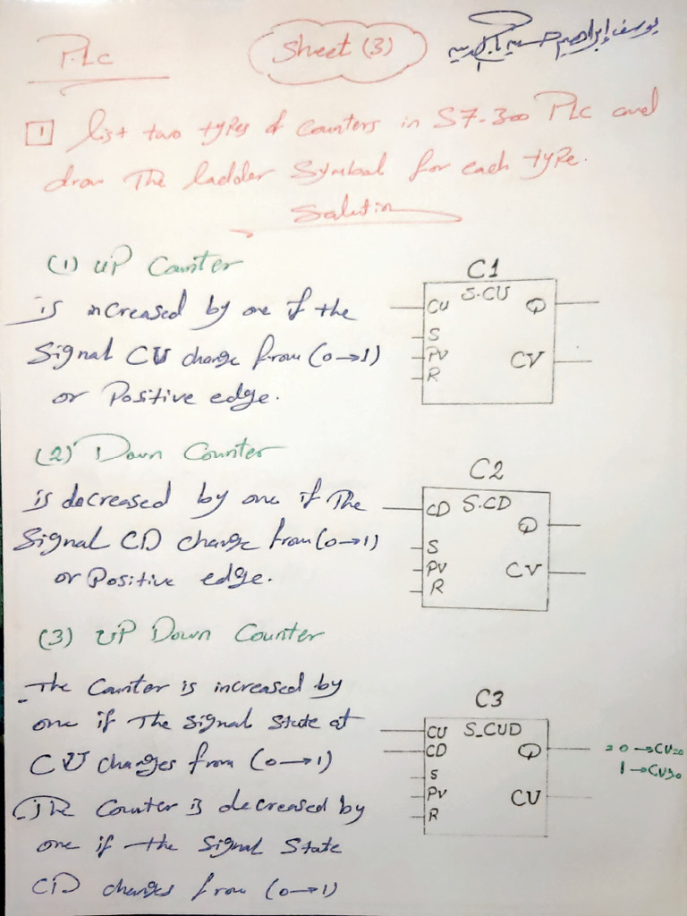 Sheet3 Answer Plc-1 | PDF