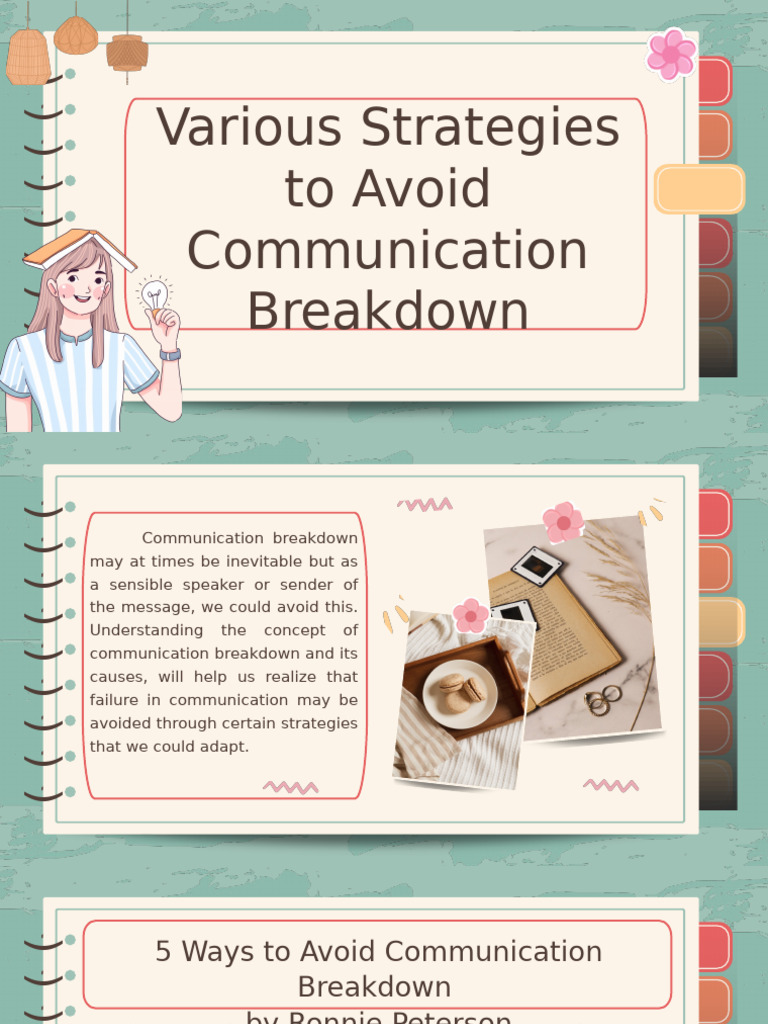 Strategies To Avoid Communication Breakdown | PDF | Communication ...
