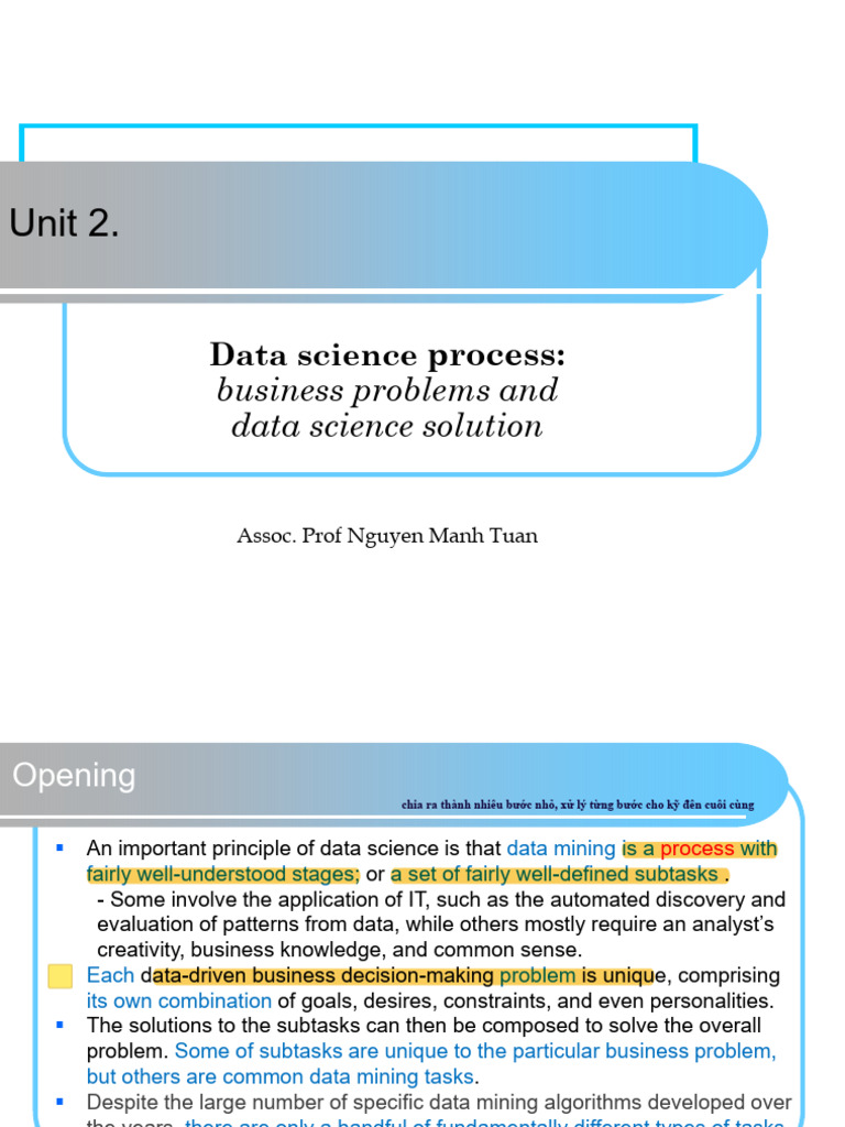 Unit 2 Data Science Process (P) | PDF | Data Mining | Data Science