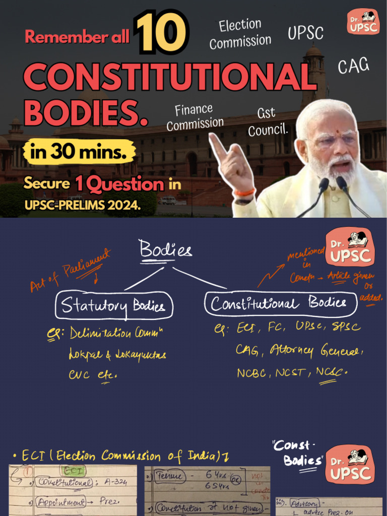 Constitutional Bodies - Cheat SHEET? | PDF | Government Of India | Government