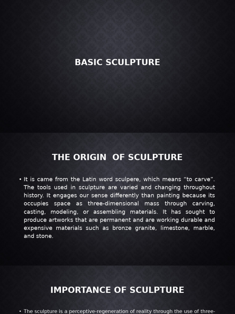 Basic Sculpture | PDF | Sculpture | Casting