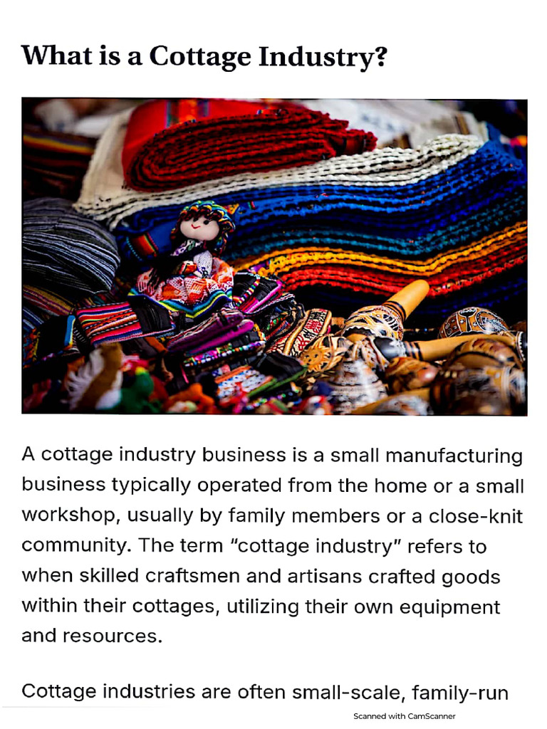 Cottage Industries (RT) | PDF