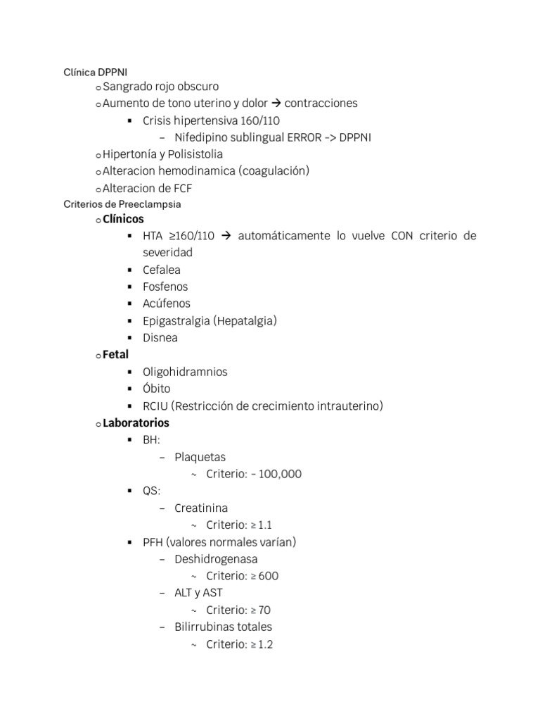 Clínica DPPNI | PDF | Embarazo humano | Especialidades Medicas