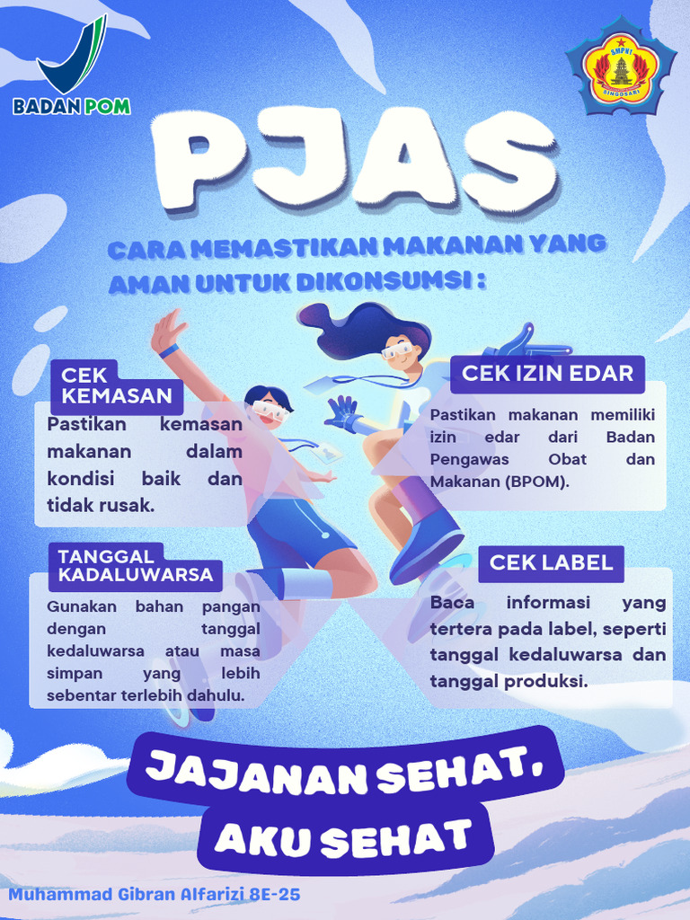 Poster Infografis Bahaya Rokok Ilustratif Biru Dan Putih | PDF