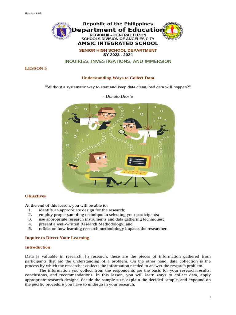 Lesson 5 | PDF | Survey Methodology | Analysis Of Variance