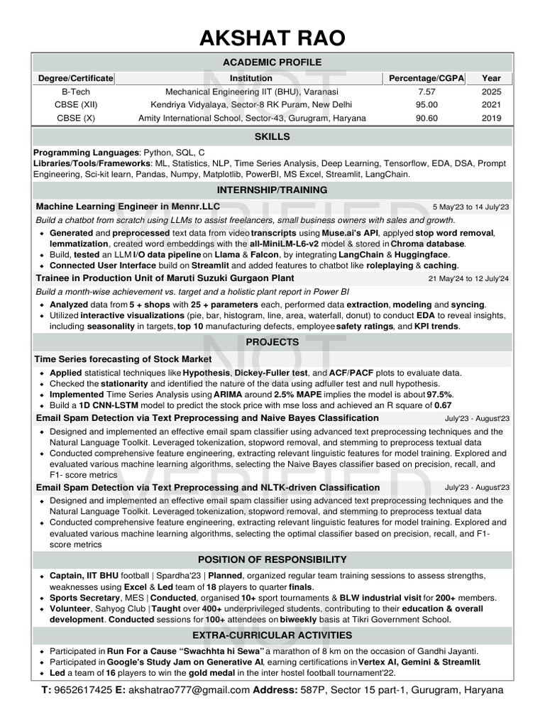 Akshat Rao Test | PDF | Statistical Classification | Machine Learning Akshat Rao Test | PDF | Statistical Classification | Machine Learning