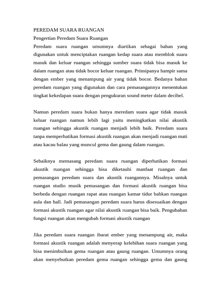 Dokumen BMB Akustik | PDF