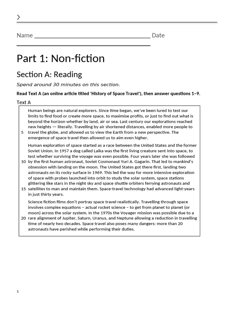 Grade 8 - Sa3 Practice Paper | PDF | Space Exploration | Outer Space