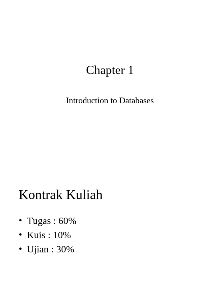 Database Introduction | PDF | Databases | Information Technology