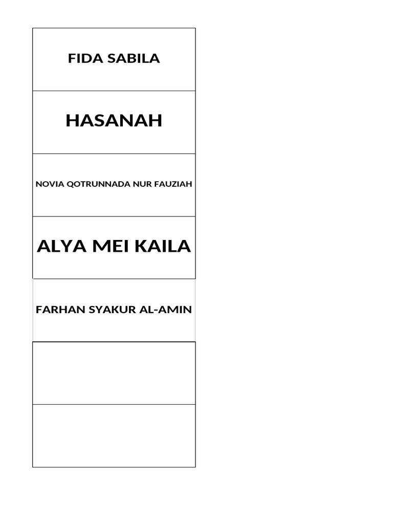 Cover Nama Rapot | PDF