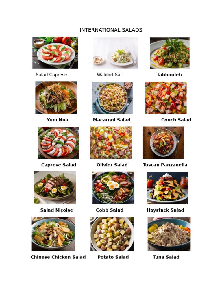 International and National Salads | PDF