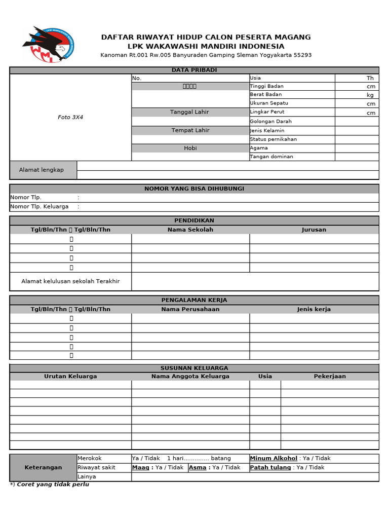 CV Web LPK Wmi | PDF