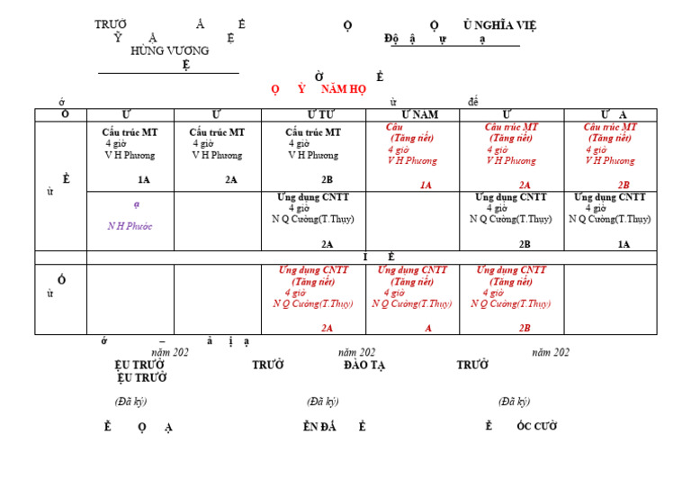 24QTM2.K18 - BM04a THOI KHOA BIEU CN - HK1 - V2 Da Ky | PDF