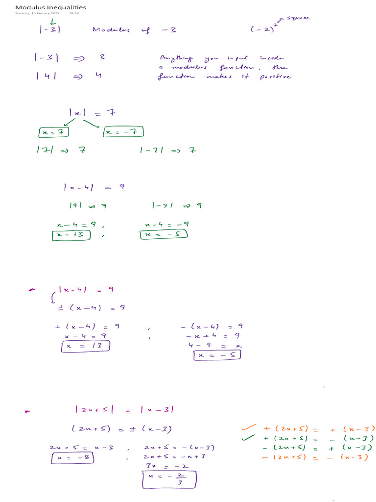 Modulus Inequalities | PDF