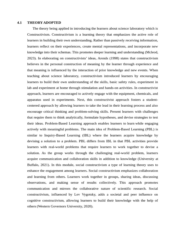 Development Science Module Pdf Constructivism Philosophy Of