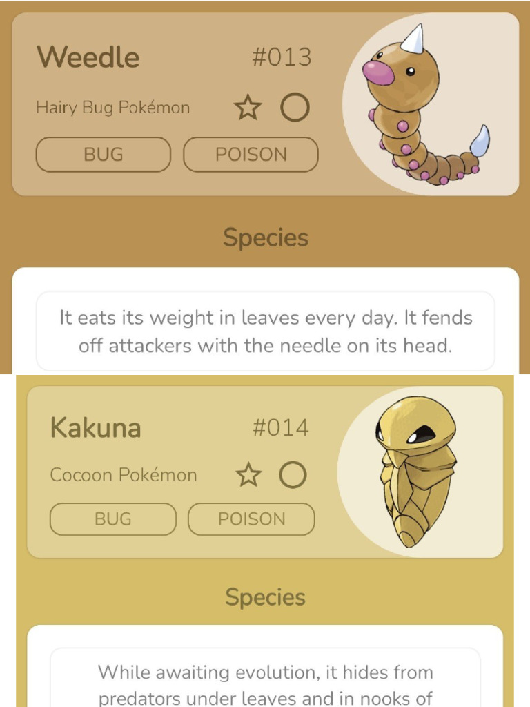 Weedle | PDF