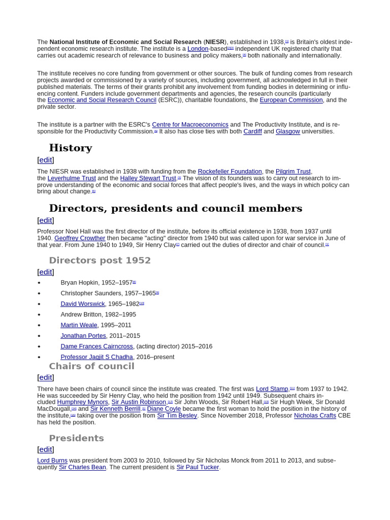 History: Directors Post 1952 | PDF | Economies | Economics