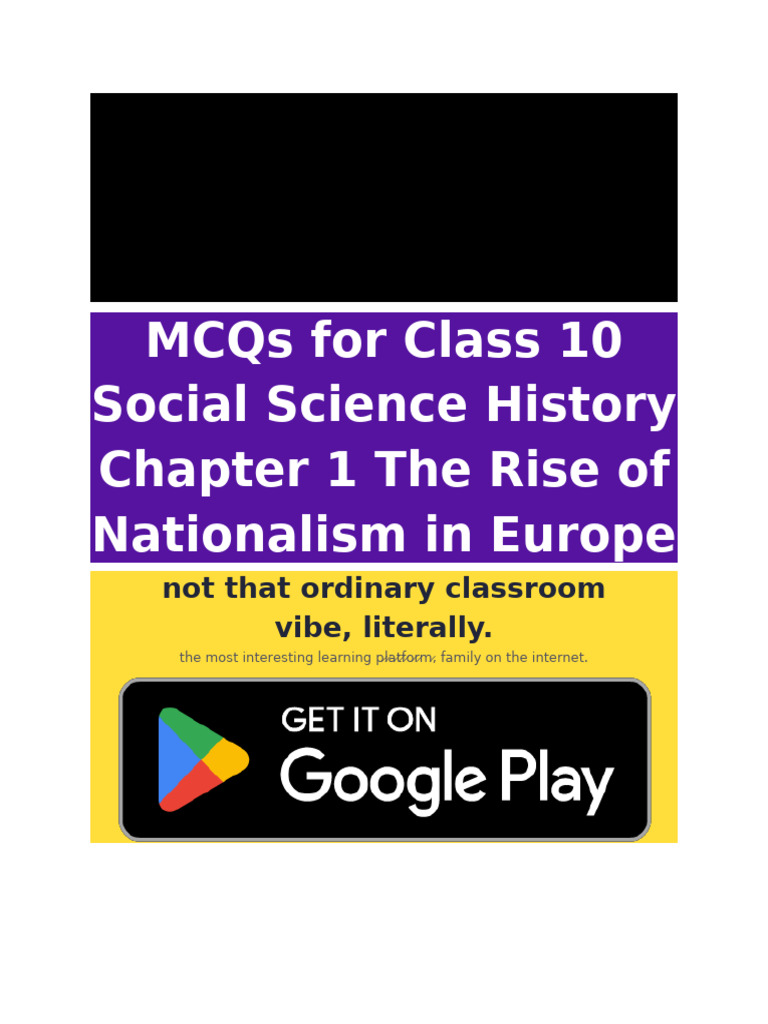 Nationalism in Europe: Key Concepts | PDF | Kingdom Of Prussia | German ...