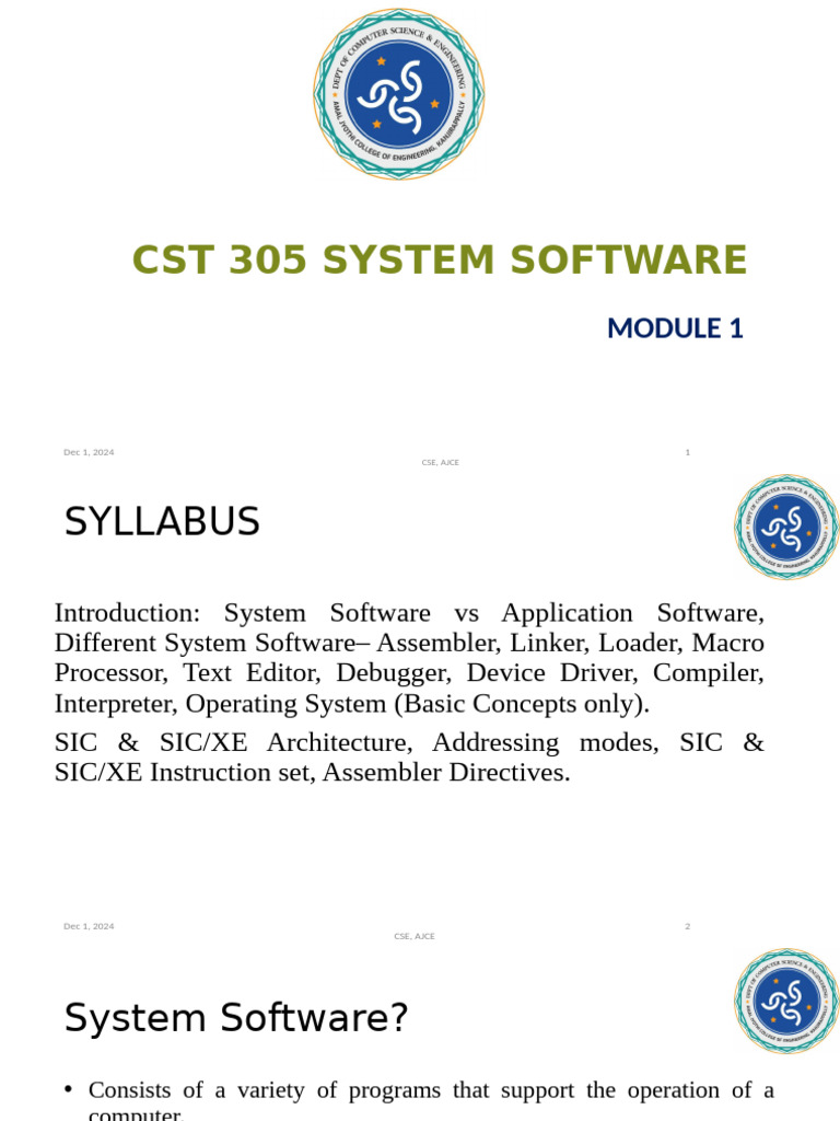 Module 1 | PDF | Compiler | Assembly Language