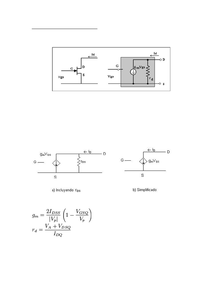 Circuito Equivalente Fet de Ac | PDF