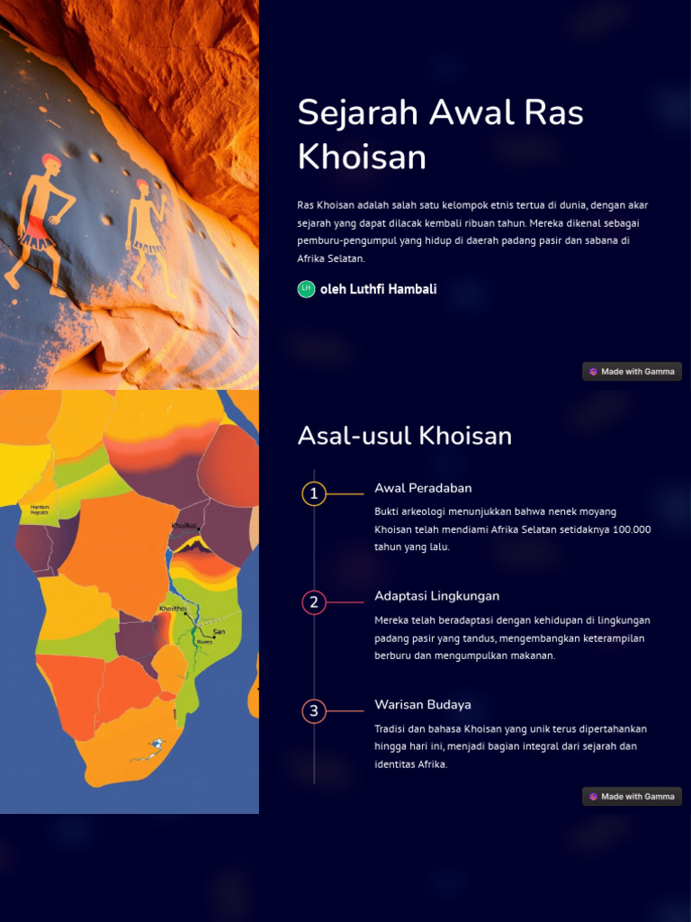 Sejarah dan Budaya Ras Khoisan | PDF