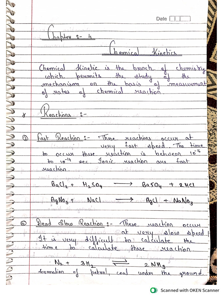 Chemistry 12 (Chemical Kinetics 4) | PDF