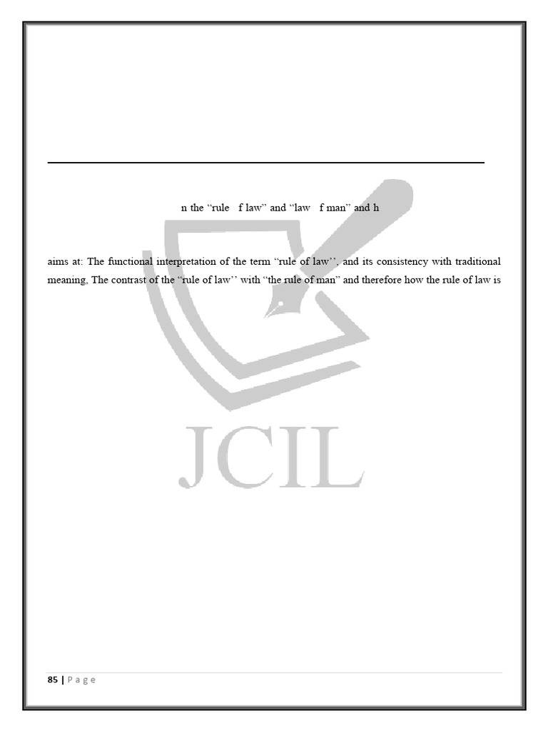 Rule of Law vs. Rule of Man Explained | PDF | Rule Of Law | Sovereignty