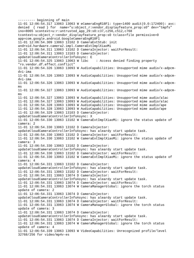 Log Cat 1730437614224 | PDF | Computing | Software