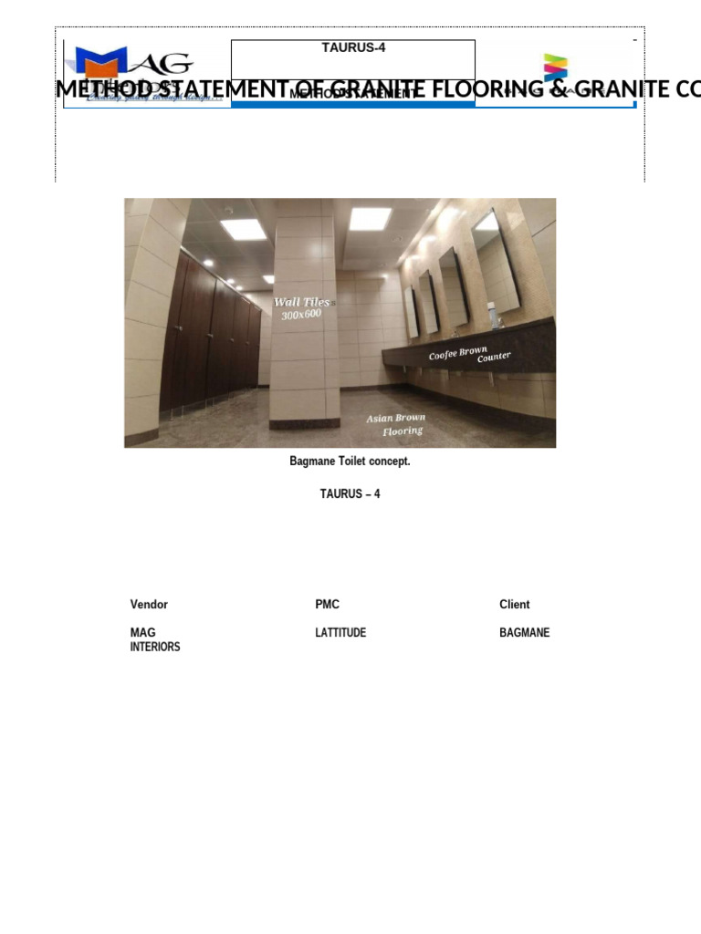 Methodology Granite Flooring & Counter . | PDF | Personal Protective ...