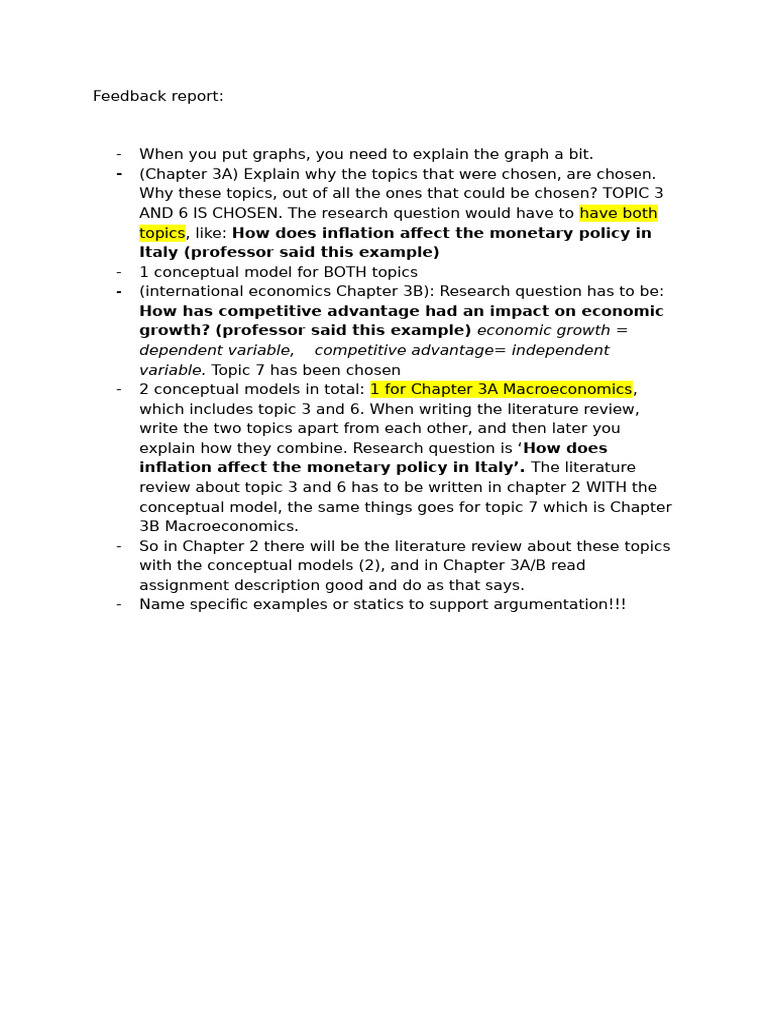 Feedback Report | PDF