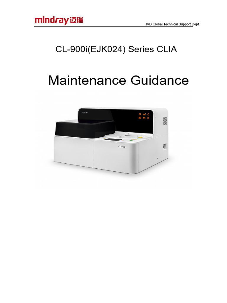 CL-900i (EJK024) Series Maintenance Guidance - V1.0 - EN | PDF | Pump | Leak