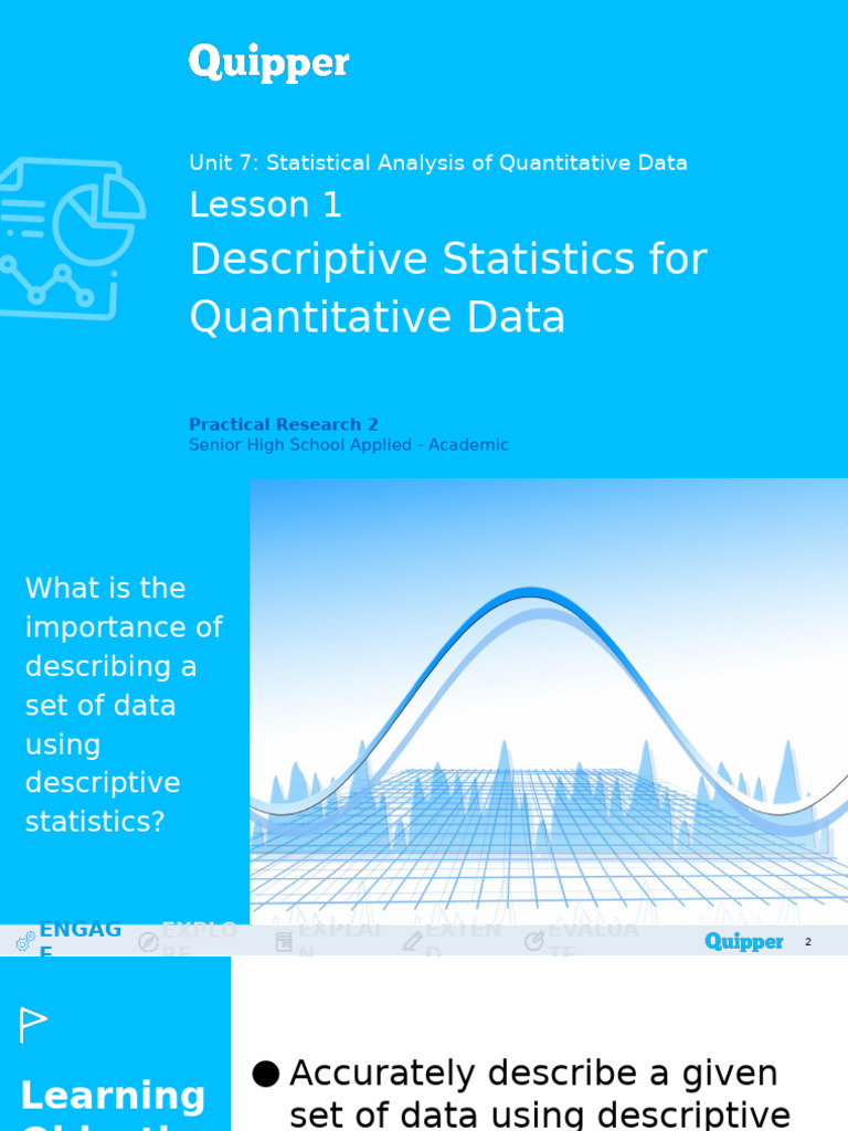 Descriptive Statistics for Data Analysis | PDF | Skewness | Statistics