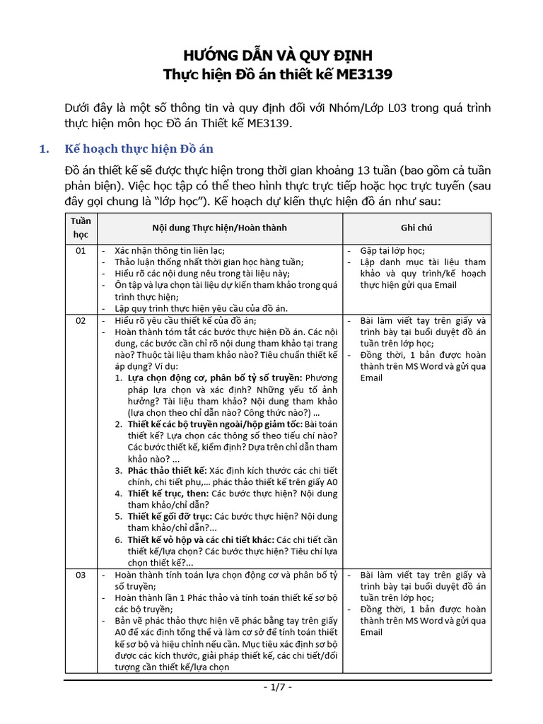 Huong Dan, Quy Dinh - L03 | PDF