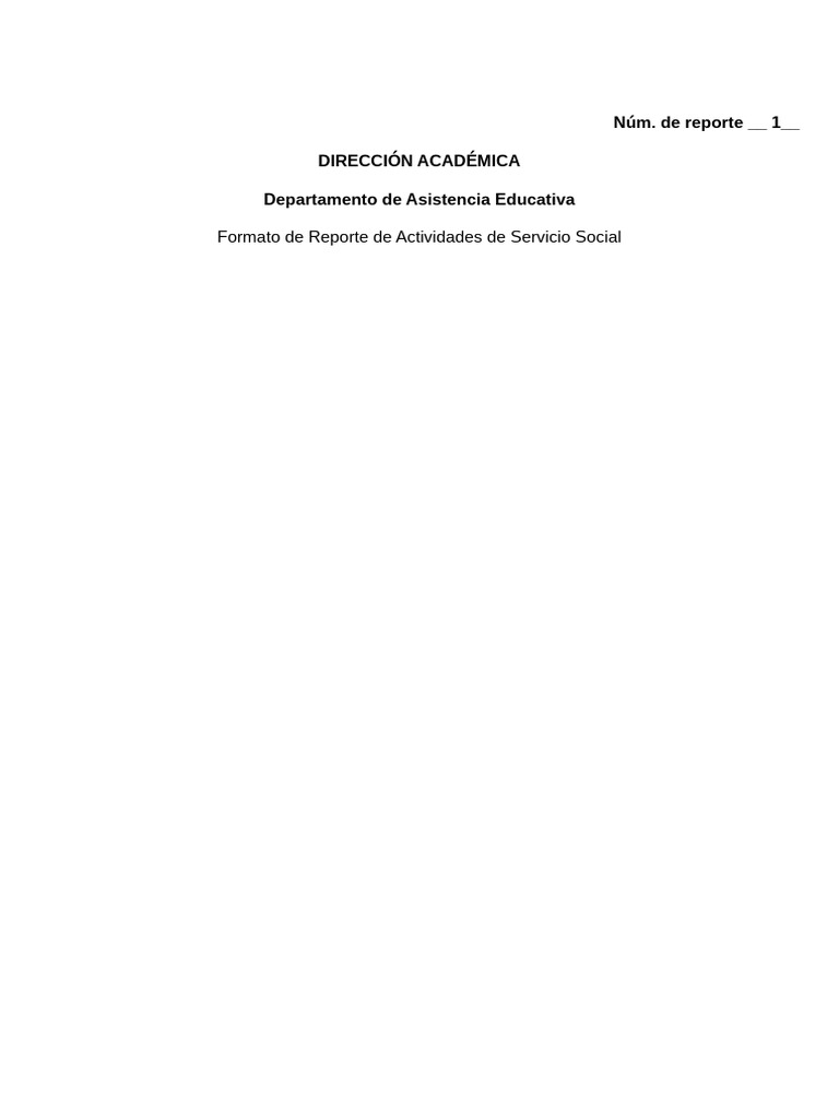 Formato Nva. Plant. Reporte de Actividades 24-25 PDF | PDF