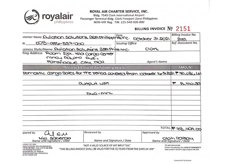 Aviation Solutions - BI 2151 | PDF