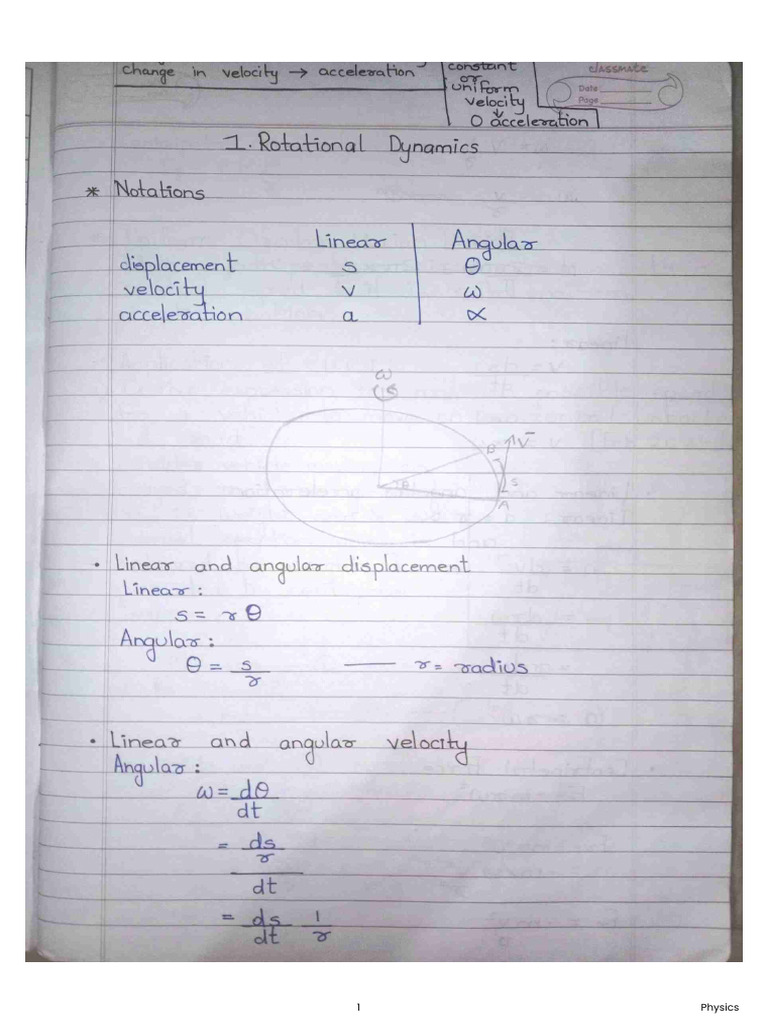 Physics Chapter 1 | PDF