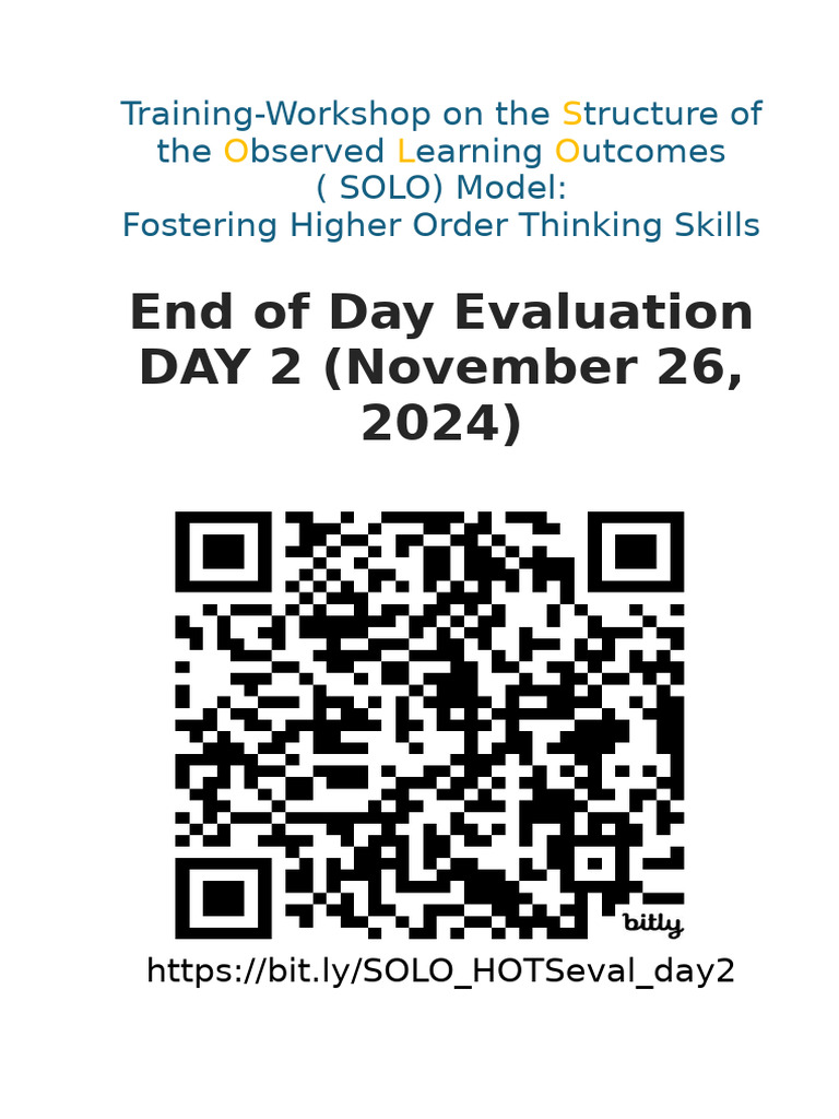Solo - Hots Eval Day2 | PDF