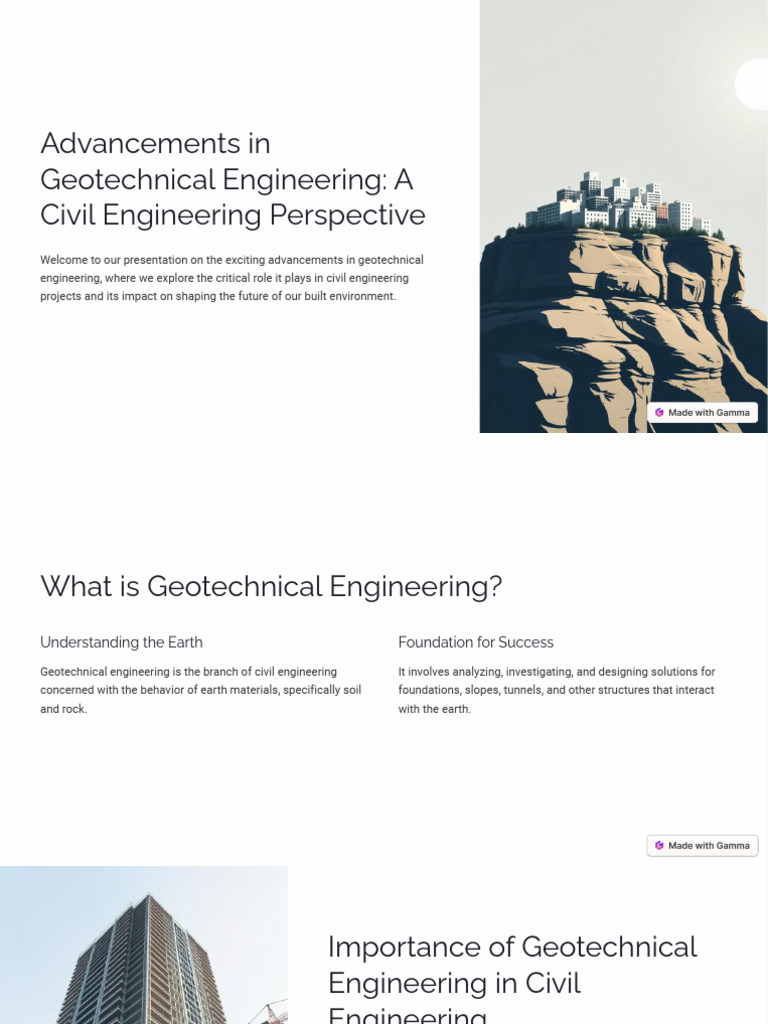 Advancements in Geotechnical Engineering A Civil Engineering ...