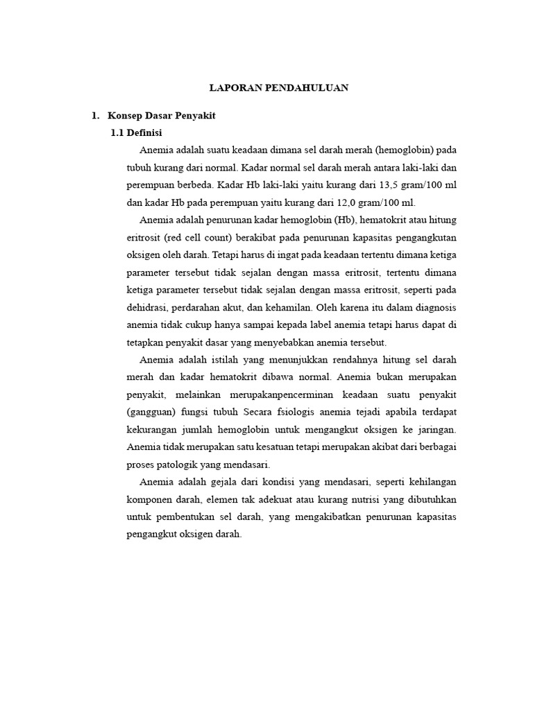 LP Anemia Lengkap | PDF